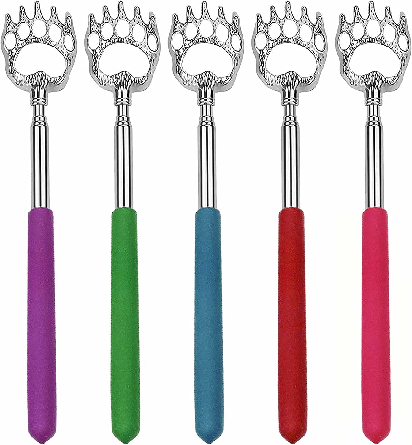 5 Telescopic Bear Claw Back Scratcher Long Hand Instant Itch Relief ...