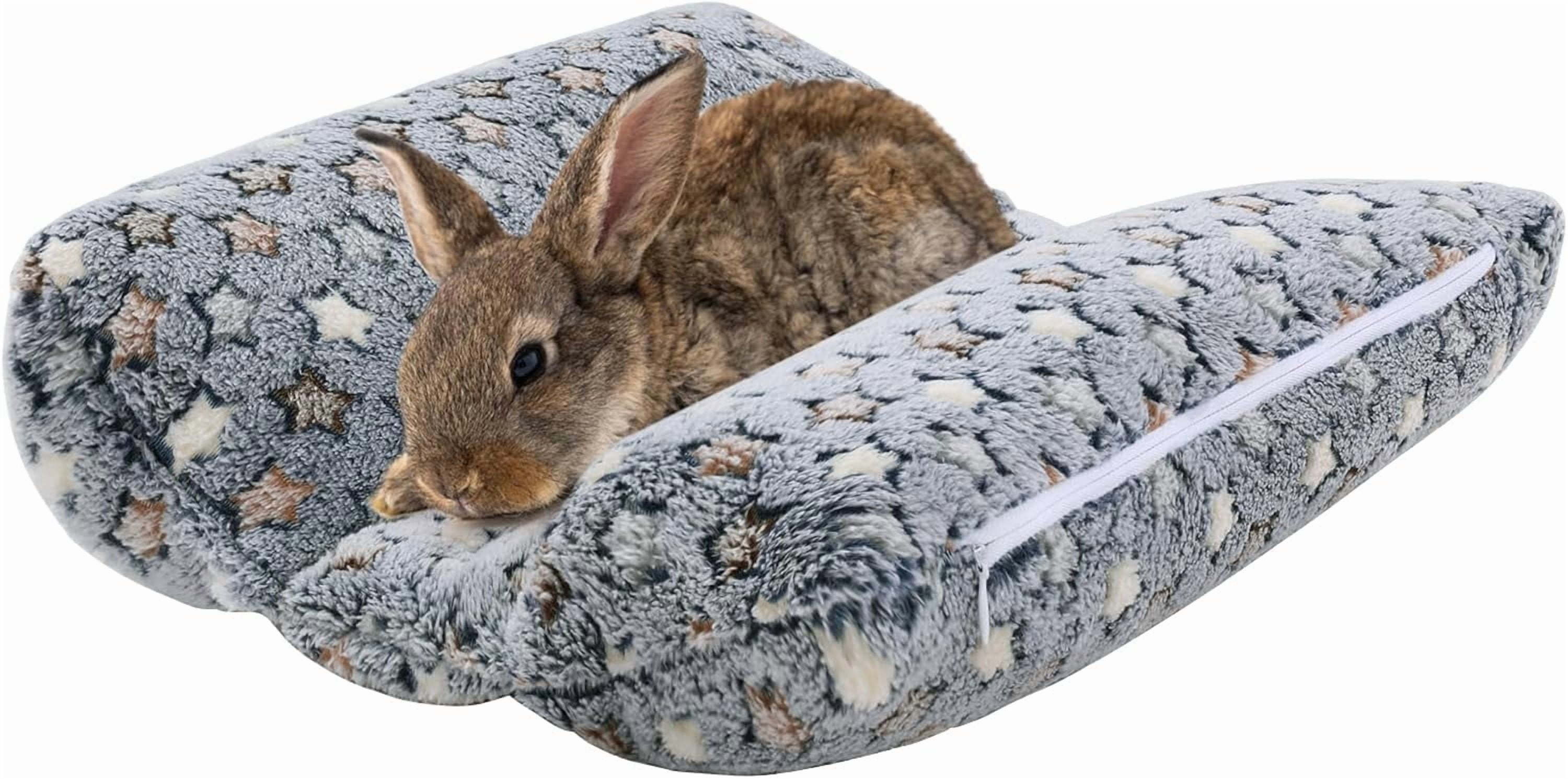 5" Thickened Bunny Bed, Cuddle Rabbit Bed Soft Plush Cuddle Cushion ...
