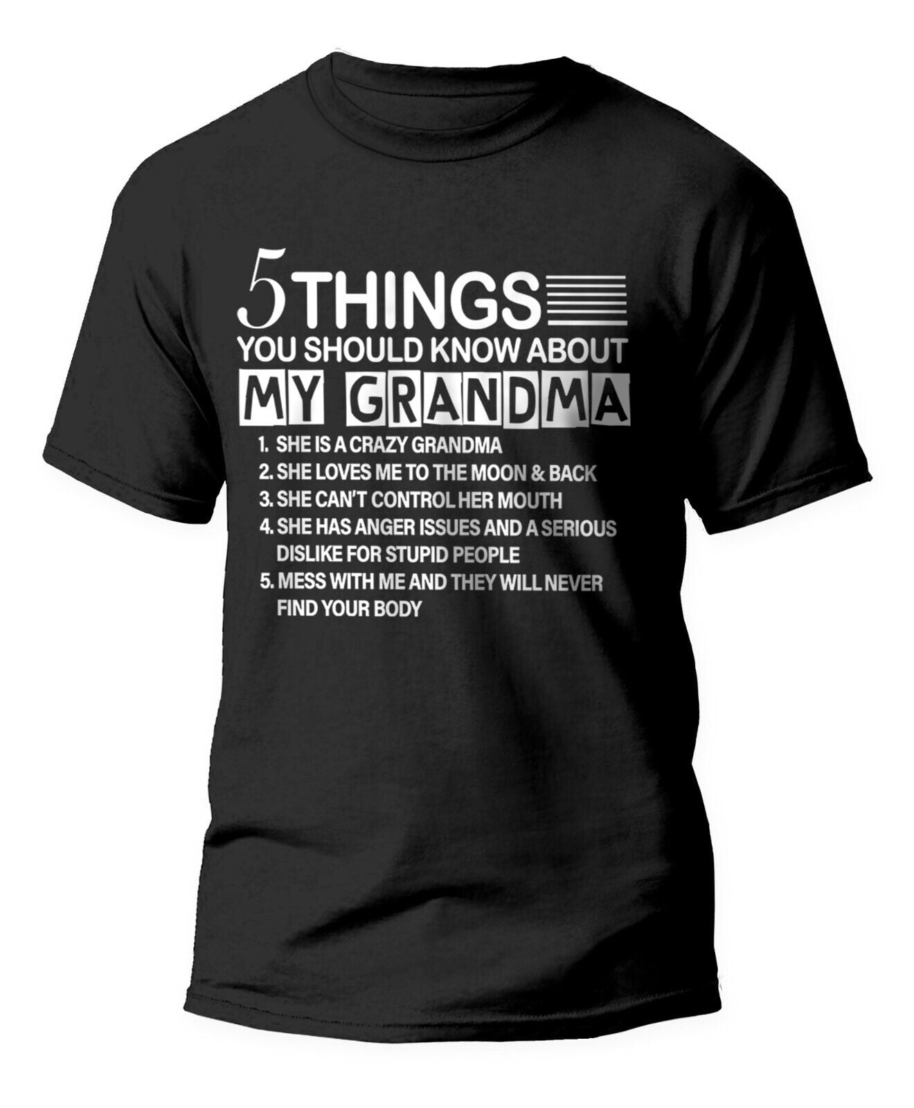 5 Things You Should Know About My Grandma T-shirt Top Birthday gift ...