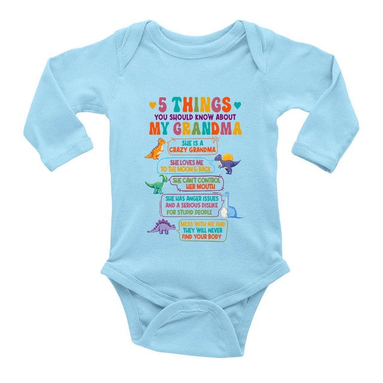 5 Things You Should Konw About My Grandma Baby Bodysuit Infant Long ...