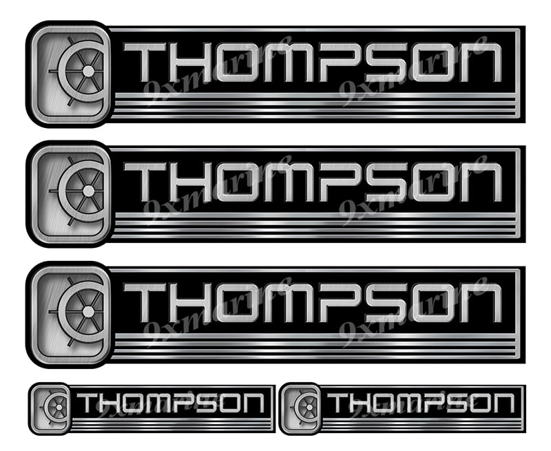 5 Thompson Classic Stickers - 10" and 5" long - Walmart.com