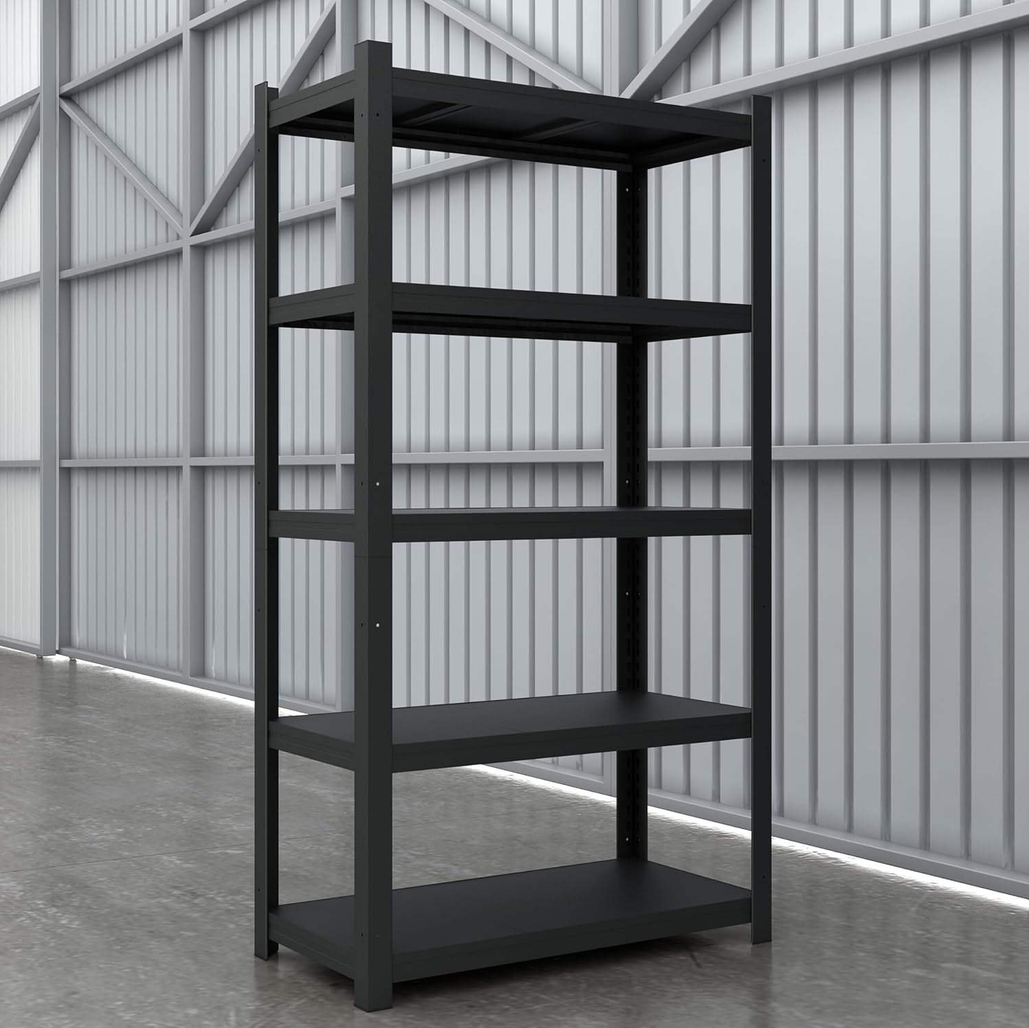 5 Tier 36" Wx16 Dx72 H Garage Shelving Heavy Duty 500lbs/ Shelf ...
