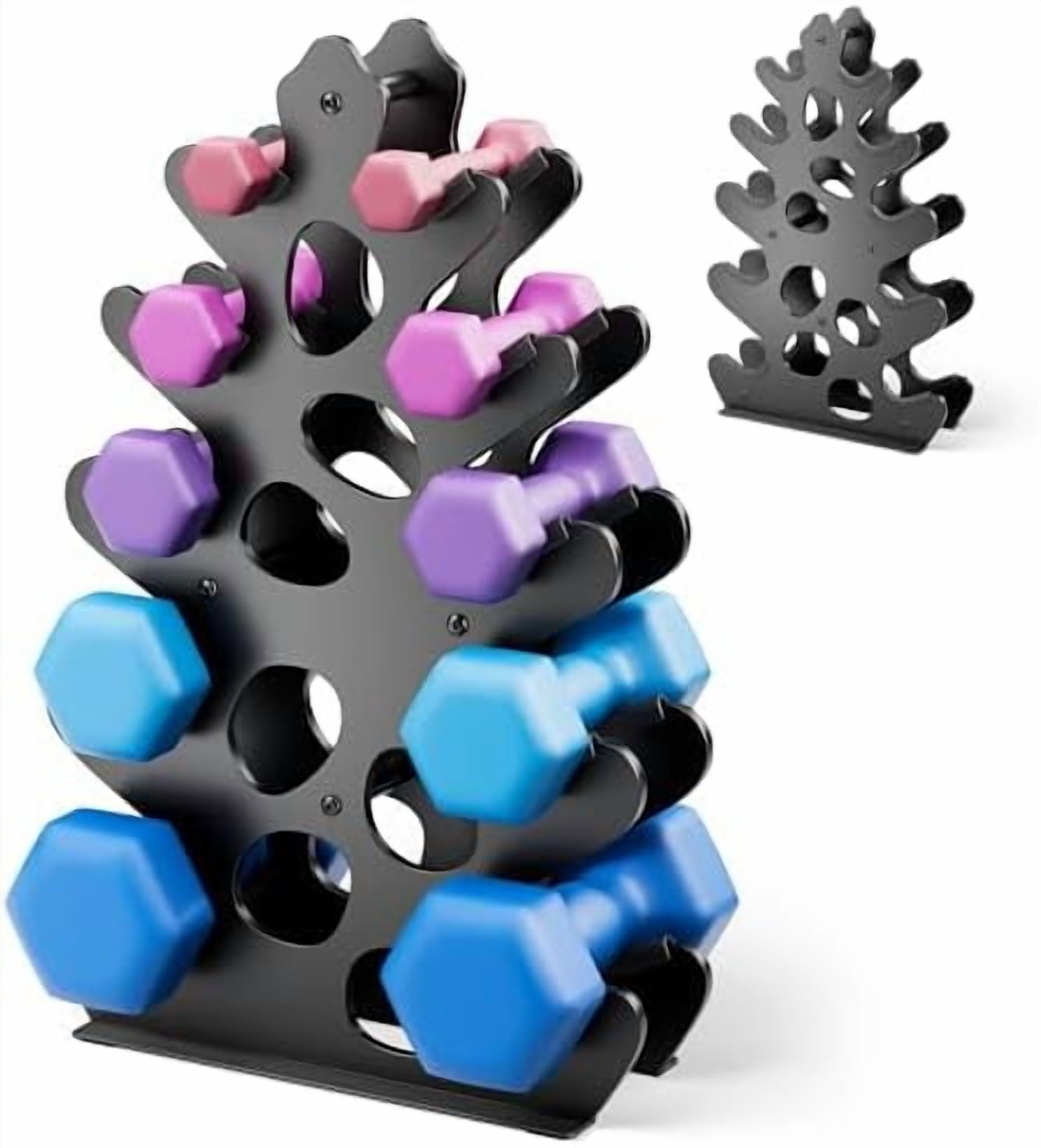 5-Tier | 4-Tier | 3-Tier Dumbbell Rack Only for Home Gym Women Dumbbell ...