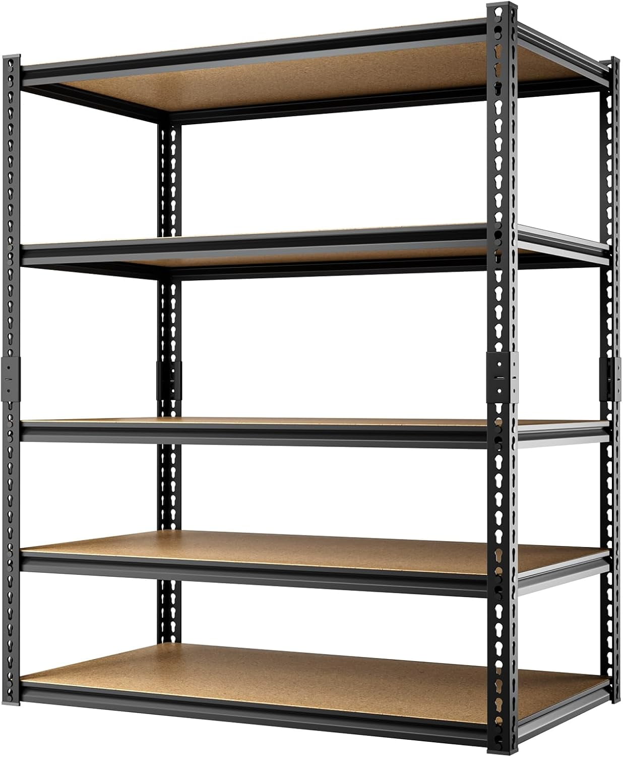 5-Tier 40" W x 20" D x 71" H Garage Storage Shelves 2500LBS Garage ...