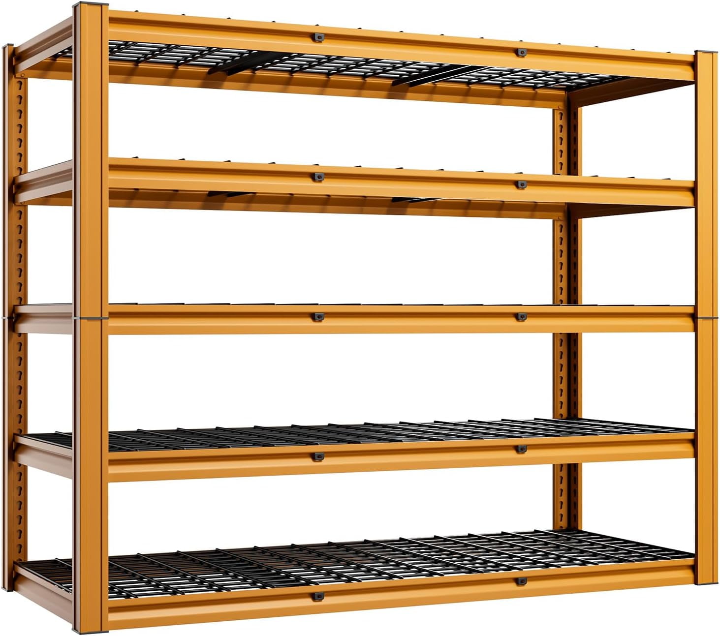5-Tier 60”W x 24”D x 72”H Garage Shelving Heavy Duty 3000LBS Storage ...