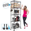 ZenSports 5-Tier 300LBS Steel Wire Shelving Unit with Wheels for ...