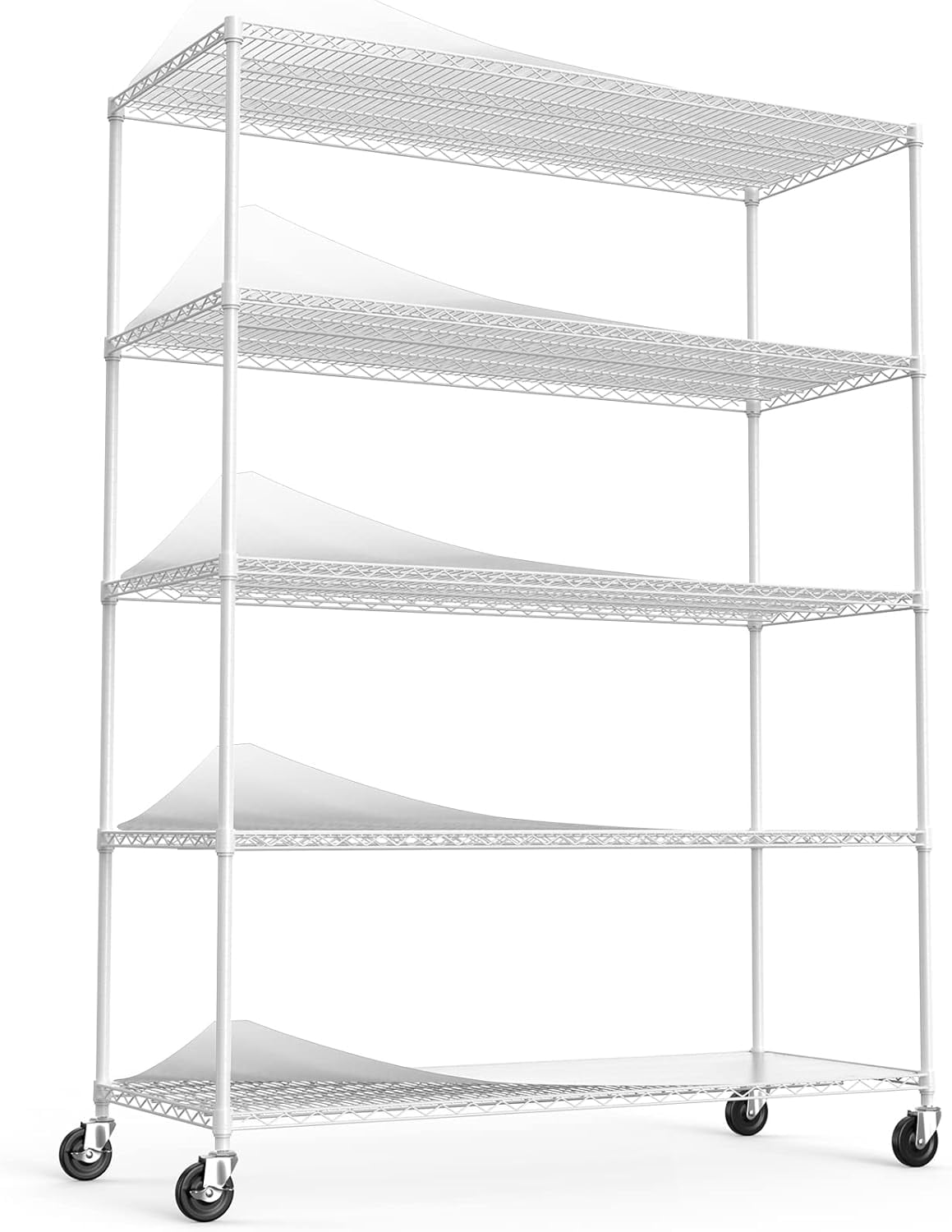 5 Tier 7500lbs Capacity NSF Metal Shelf Wire Shelving Unit, Heavy Duty ...