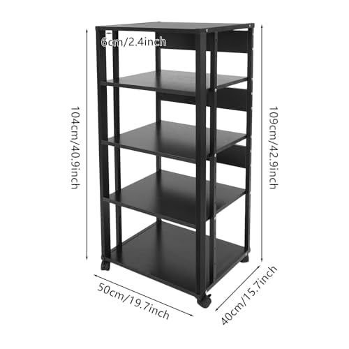 5-Tier AV Component Media Stand Stereo Cabinet Audio-Video Tower Stereo ...