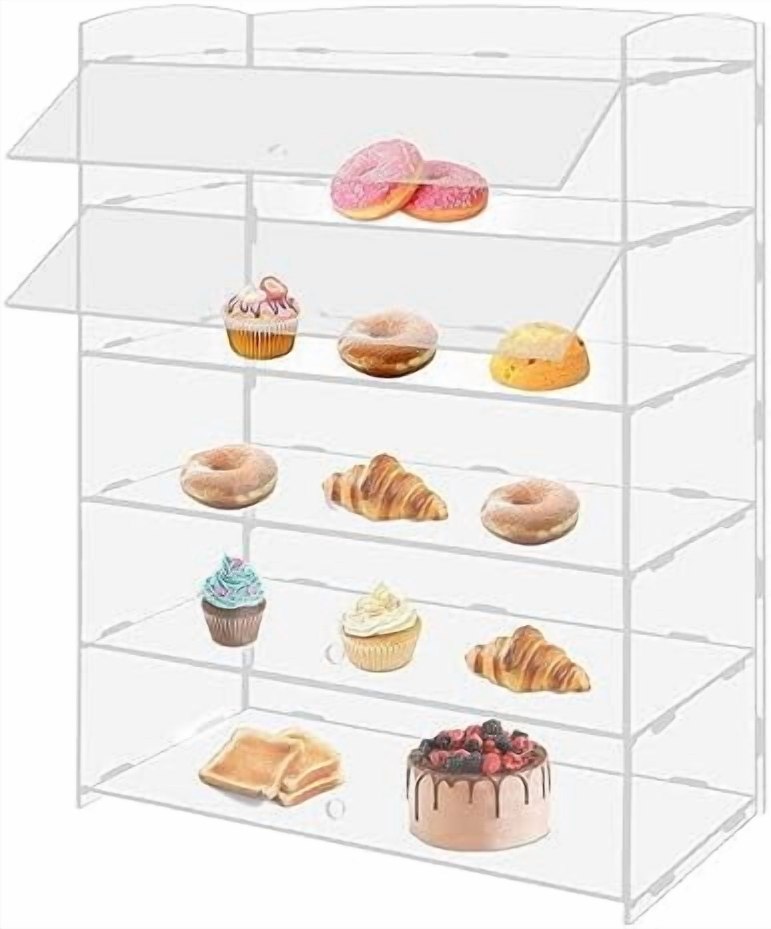 5-Tier Acrylic Display Case 18.7 x 8.46 x 24.4in Retail Display Counter ...
