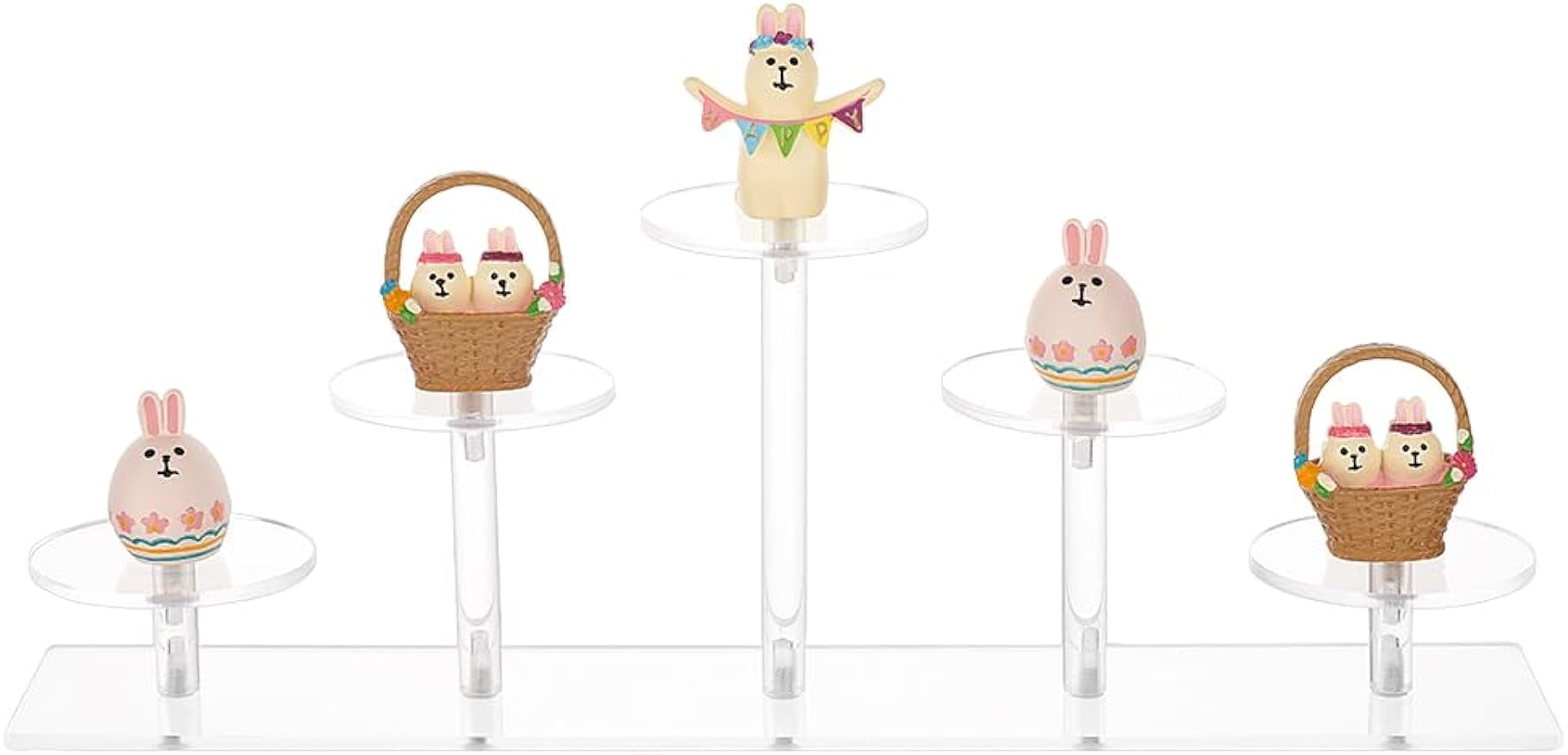 5-Tier Acrylic Round Display Stand Acrylic Tiered Display Stand ...