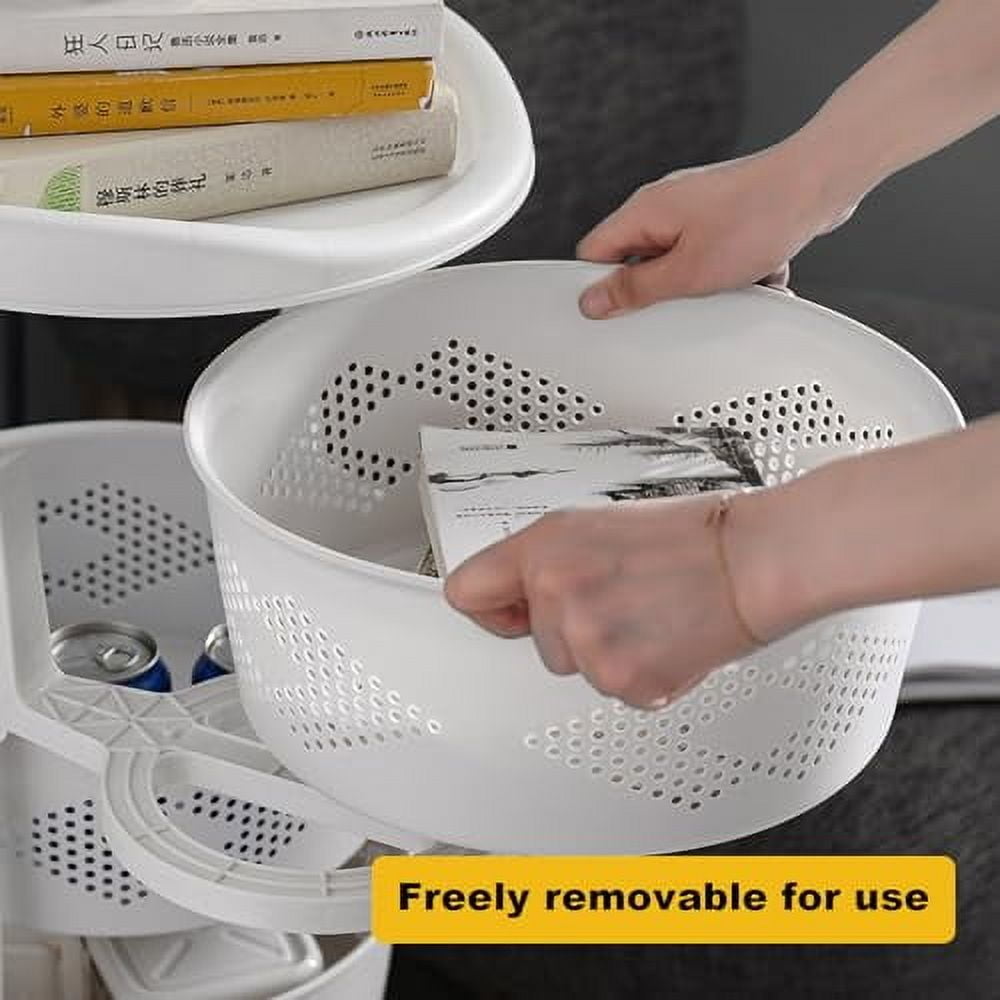 5-Tier Adjustable Kitchen Storage Rack,5 Layer Rotating Vegetable ...