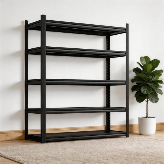 5-Tier Adjustable Kitchen Storage Rack, Heavy Duty Metal Baker's Rack ...