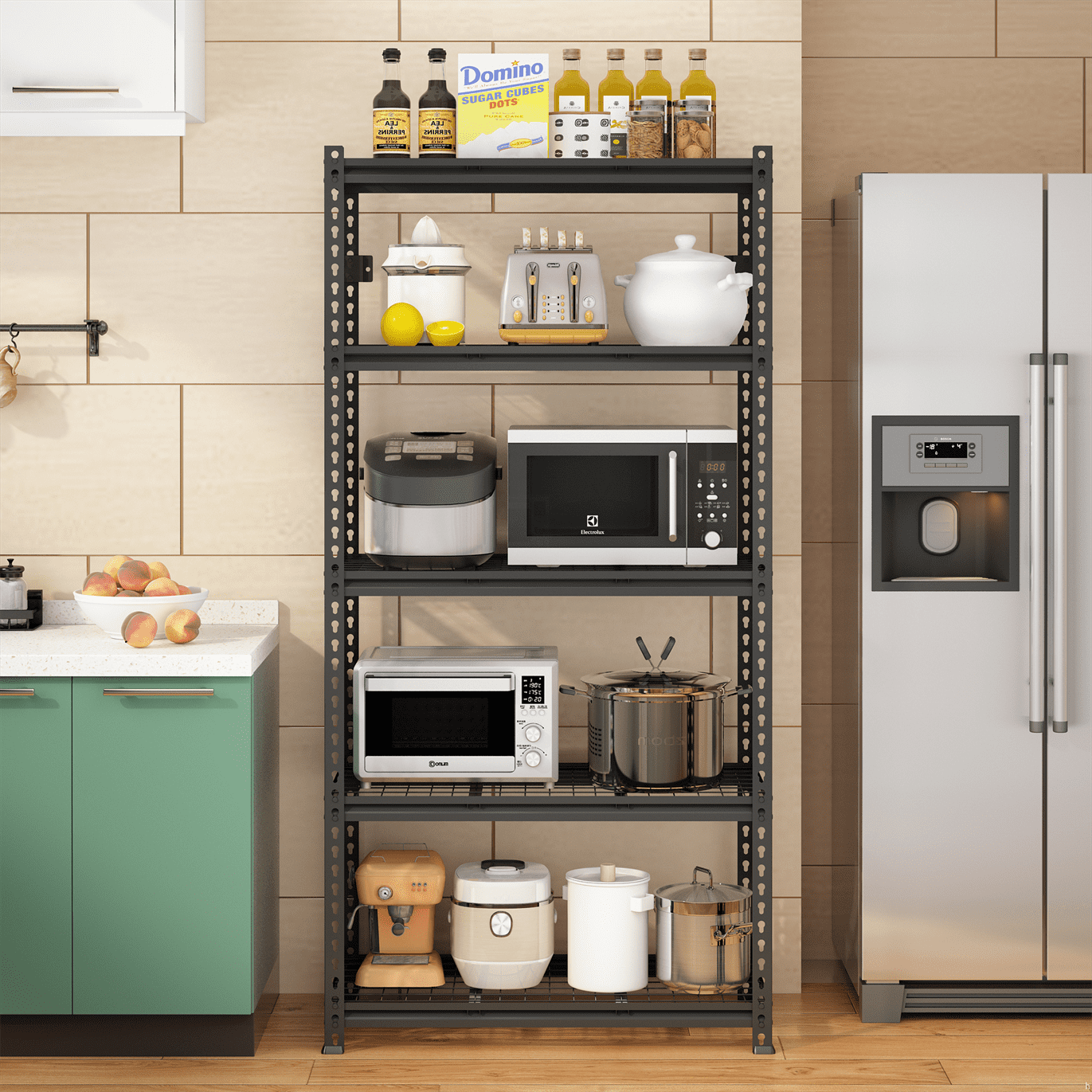 5-Tier Adjustable Metal Shelving Unit ,Heavy Duty Garage Shelving ...