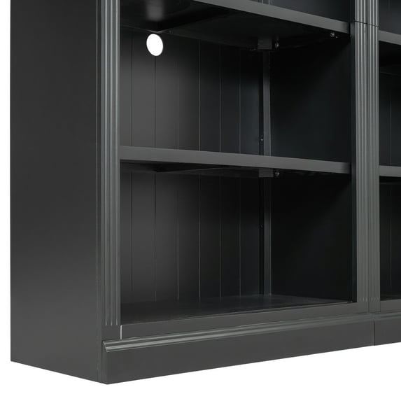 5 - Tier Adjustable Shelf Bookcase+LED Lighting Function" - "Studio ...
