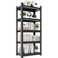 5-Tier Book Shelf, Heavy Duty Steel Bookshelf, Large Storage Capacity ...