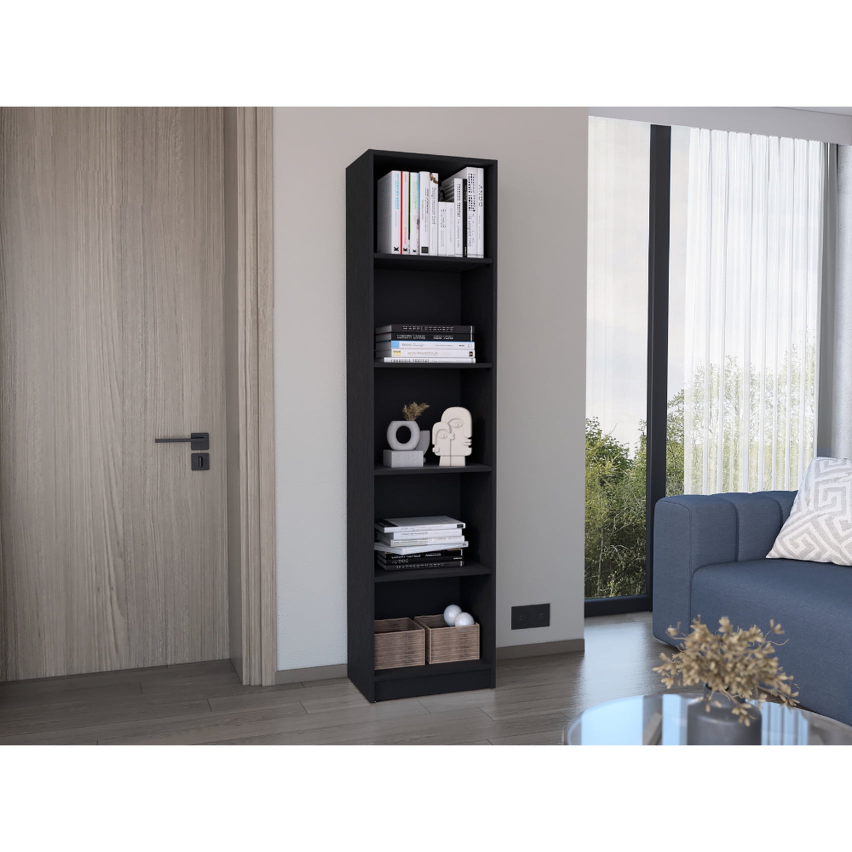 5 - Tier Bookcase for Versatile Display / Classy Design for Room ...