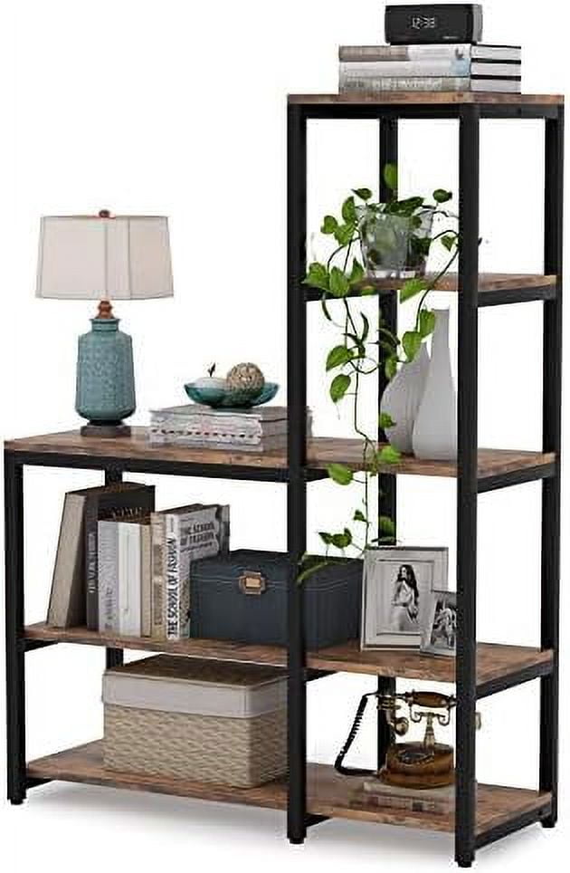 5-Tier Bookshelf Ladder Corner Bookshelves Etagere Bookcase 8 Shelves ...