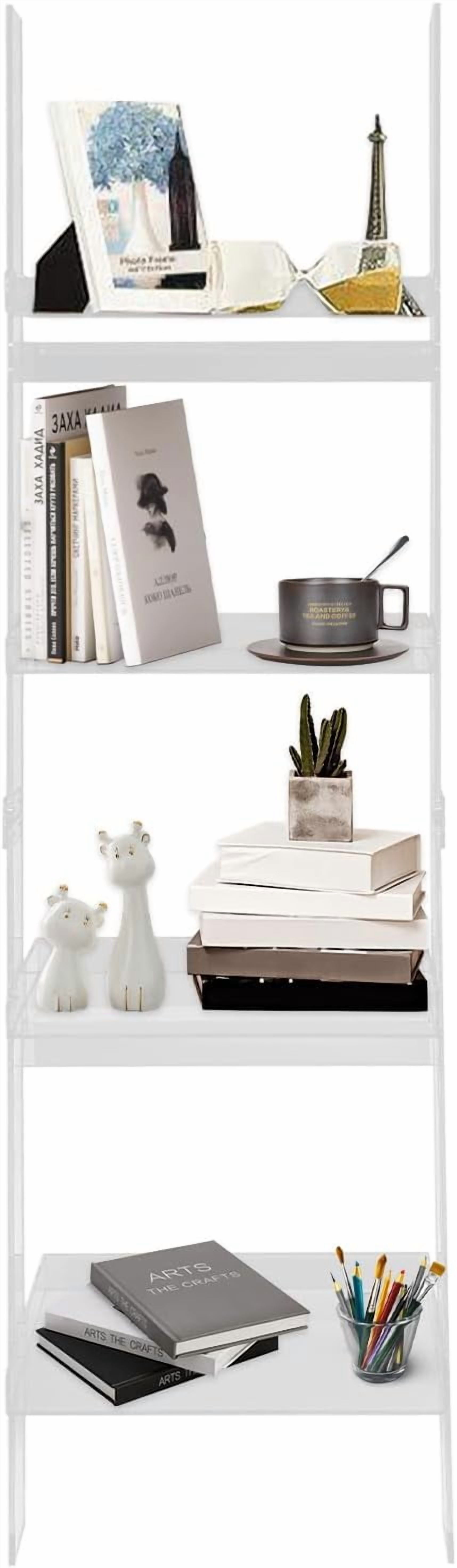 5 Tier Bookshelf,Rotating Book Shelf, 360° Spinning Bookcase Storage ...