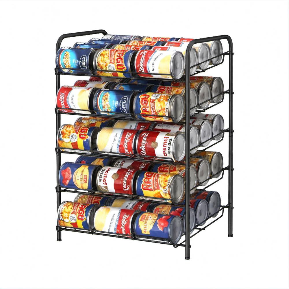 5 Tier Can Rack Organizer – Space-Saving Can Storage Dispenser Holds Up ...