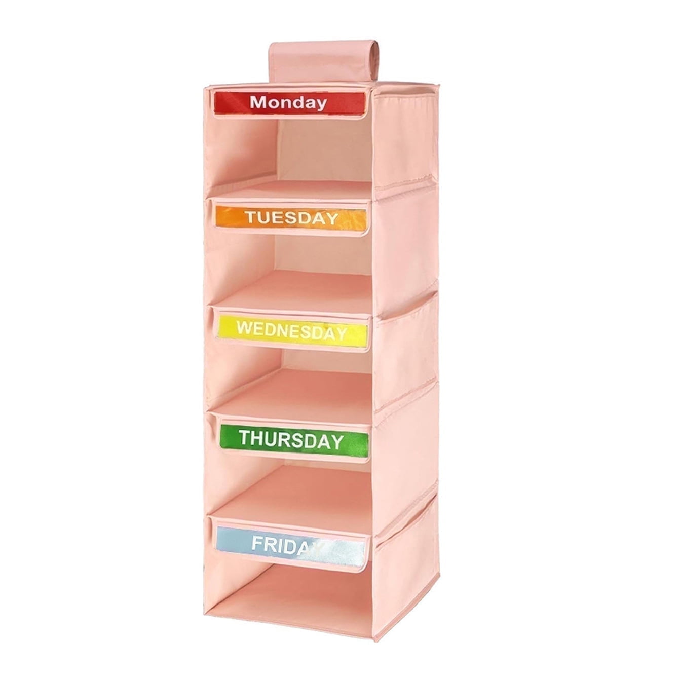5-Tier Closet Organizer, Closet Hanging Rack with Side Pockets and ...