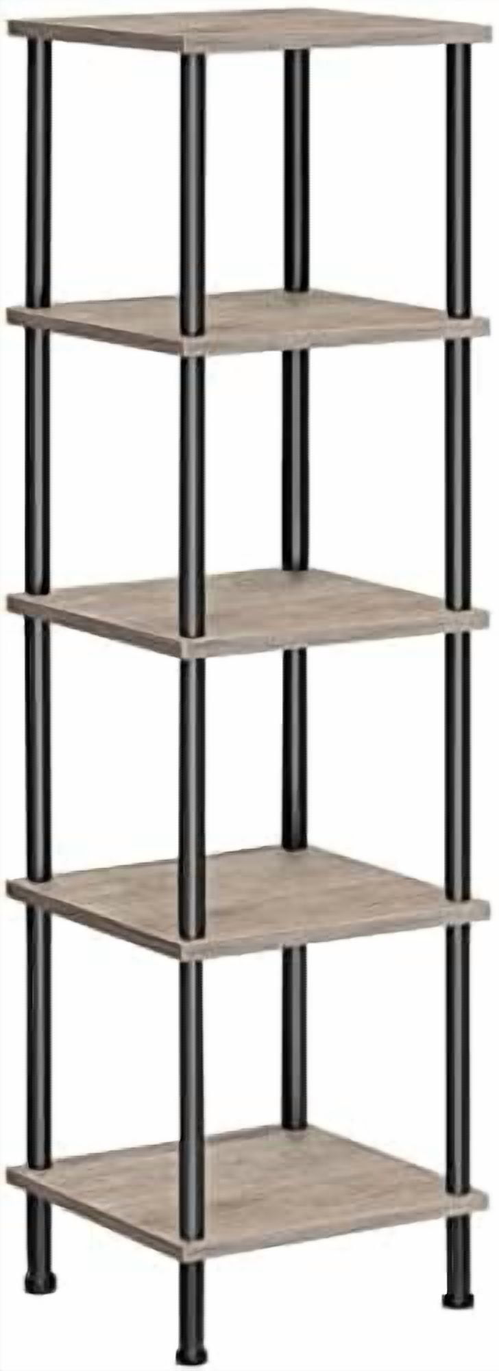 5-Tier Corner Shelf Stand, Corner Square Rack Display Shelf, Tall ...