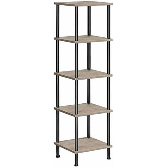 5-Tier Corner Shelf Stand, Corner Square Rack Display Shelf, Tall ...