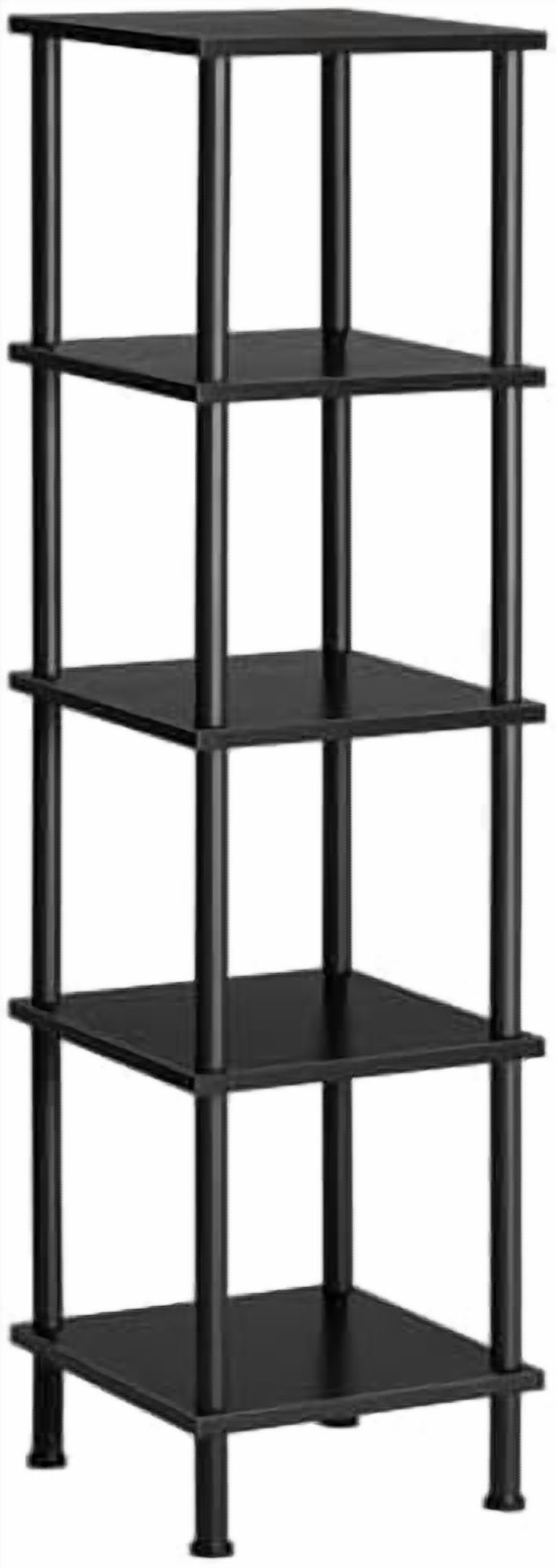 5-Tier Corner Shelf Stand, Corner Square Rack Display Shelf, Tall ...