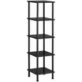 5-Tier Corner Shelf Stand, Corner Square Rack Display Shelf, Tall ...