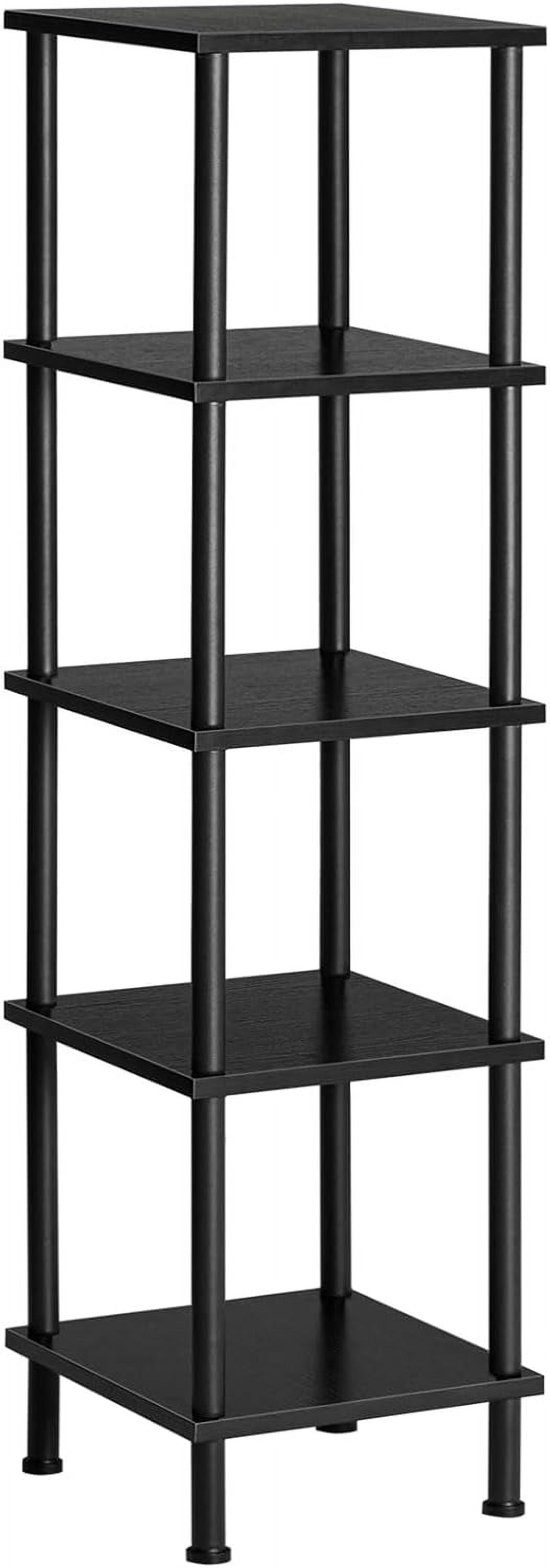 5-Tier Corner Shelf Stand, Corner Square Rack Display Shelf, Tall ...