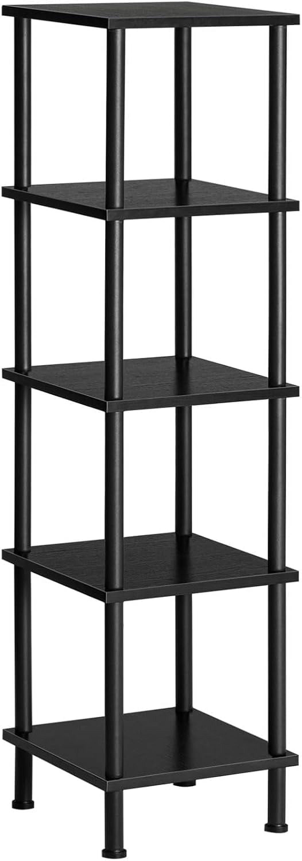 5-Tier Corner Shelf Stand, Corner Square Rack Display Shelf, Tall ...
