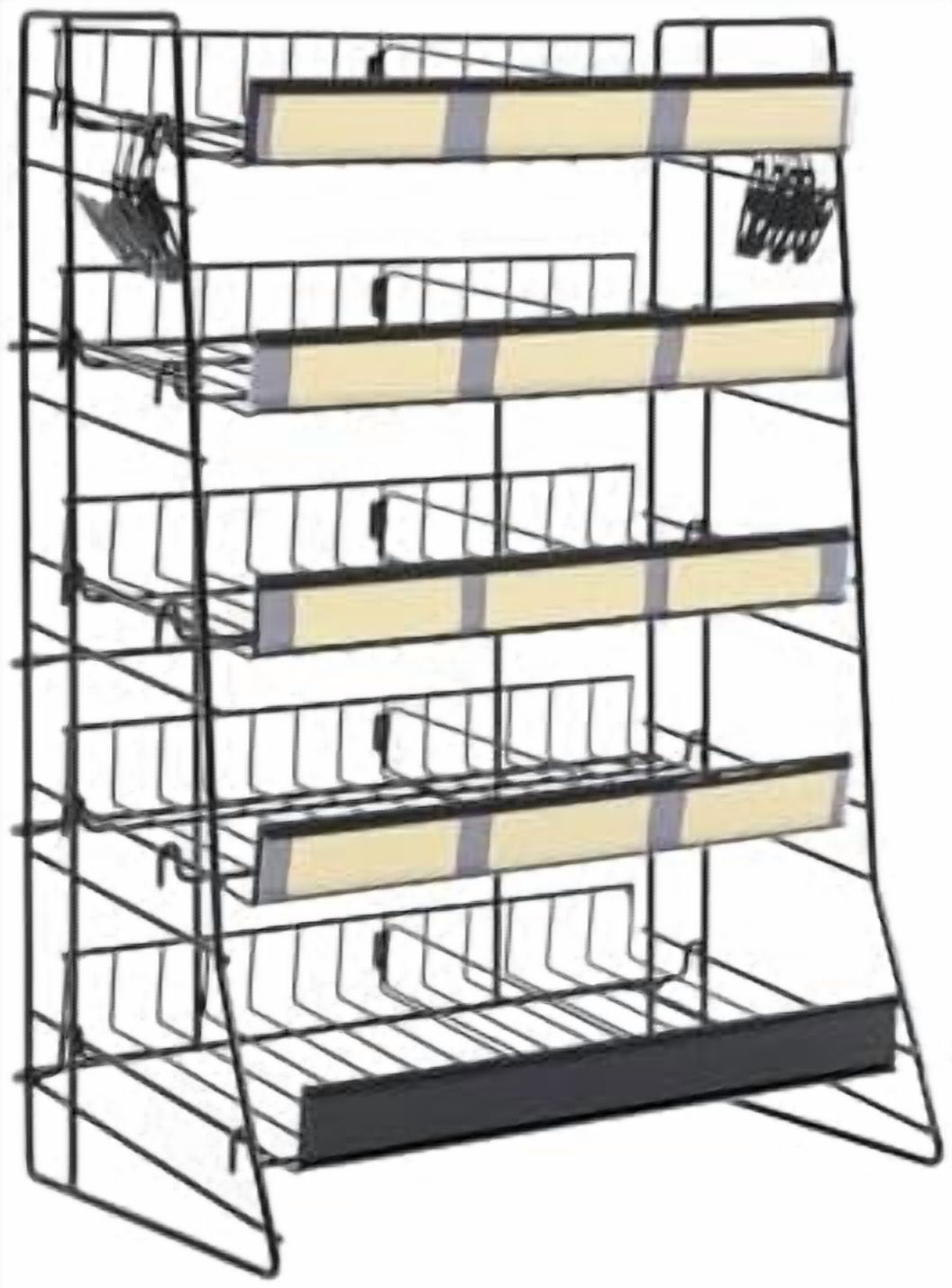 5-Tier Display Rack for Concession Stand, Movie Theater Candy Shelf ...