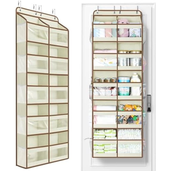 5-Tier Over The Door Organizer Dual-Column, 80lbs Load Over the Door ...