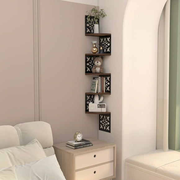 Rustic Corner Shelves