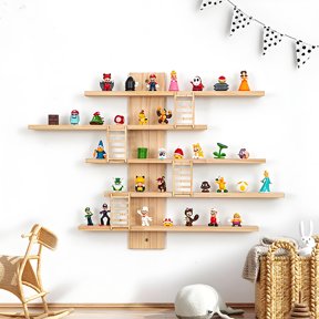 "Bloddream Global Inc 5-Tier Floating Wall Shelves, Minimalist Decor ...