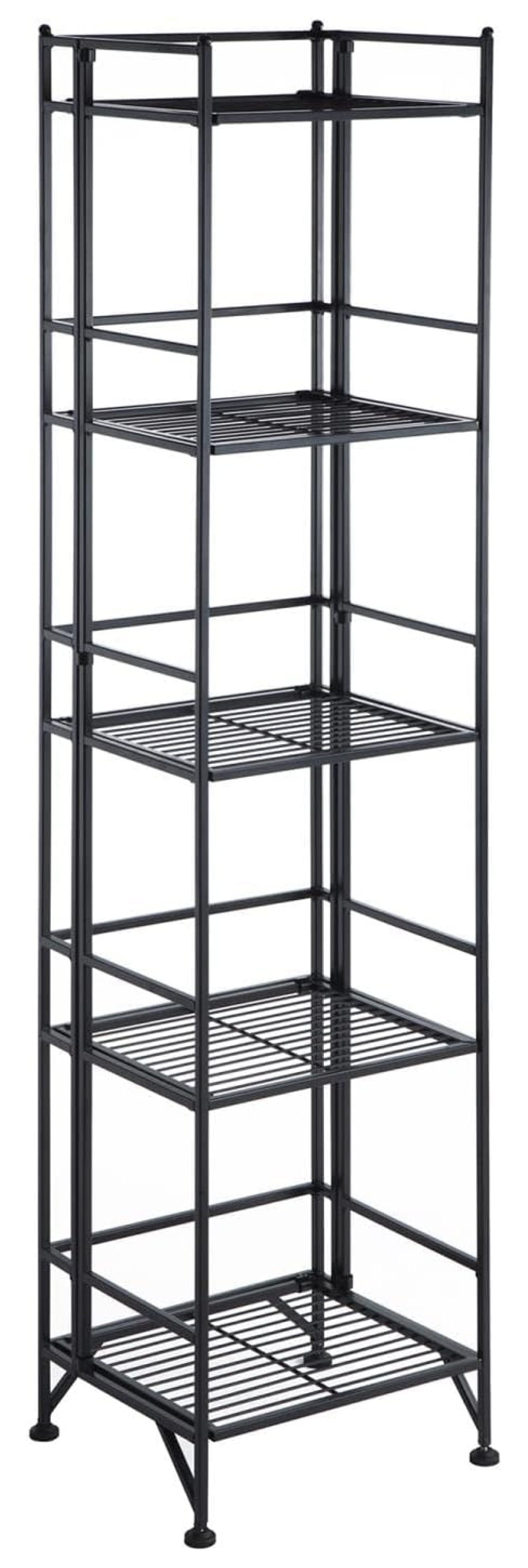 5 Tier Folding Metal Shelf - Walmart.com