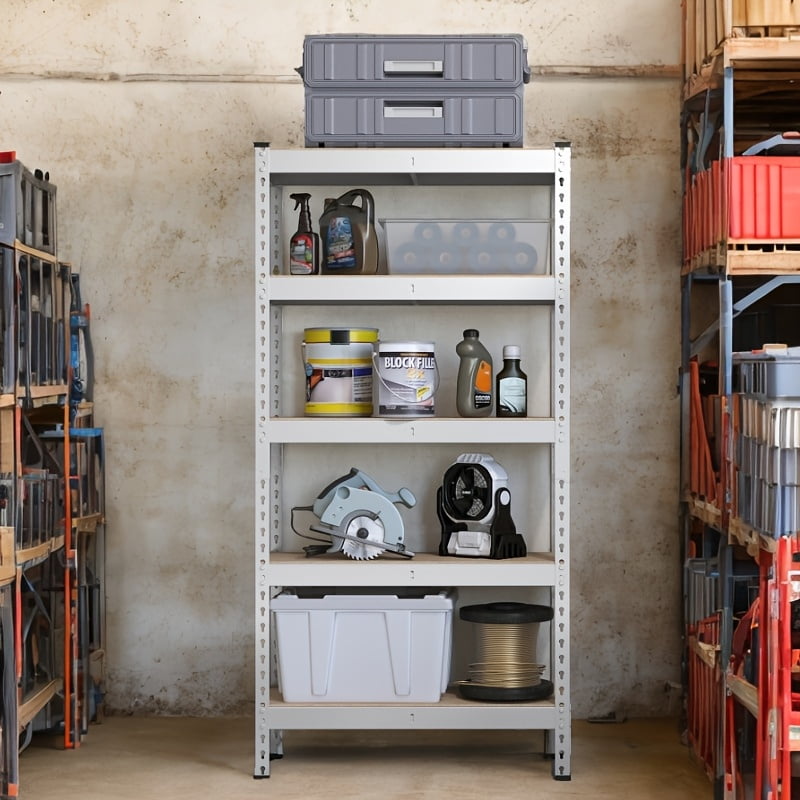 5-Tier Garage Shelves 1929lb Capacity Boltless Adjustable 70.9" Height ...