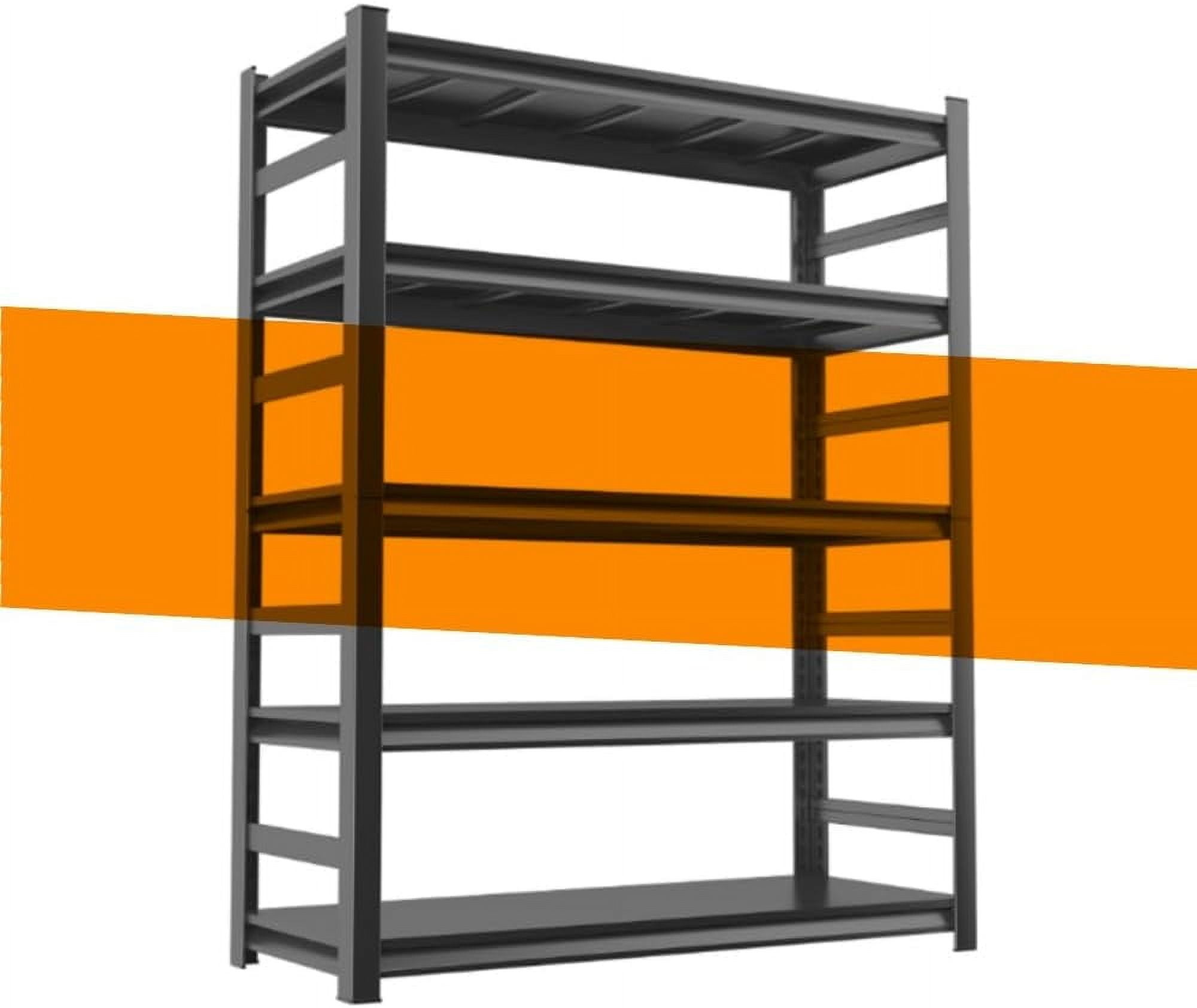 5 Tier Garage Shelving, 72*48*24" Heavy Duty Garage Shelf, Adjustable ...