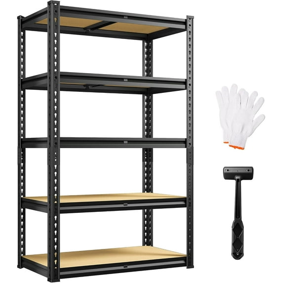 5 Tier Garage ShelvingHeavy Duty Storage Shelves Load 2020LBS ...