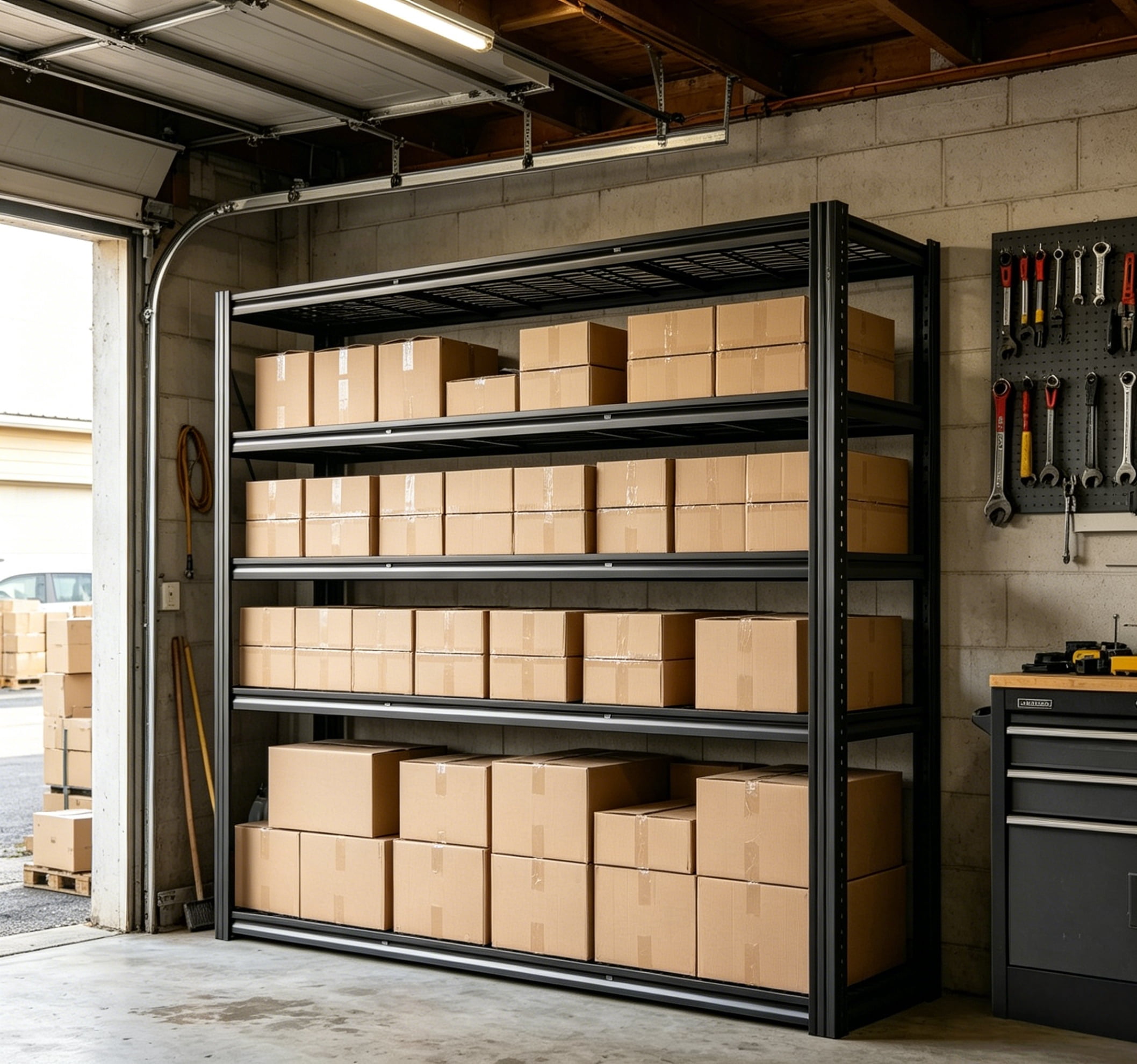 5-Tier Heavy Duty Metal Shelving Unit, 60”W x 24”D x 72”H, Adjustable ...
