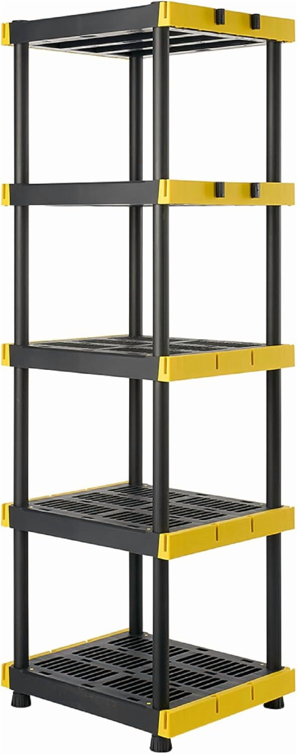 5-Tier Heavy Duty Plastic Storage Shelving Unit, 5 Shelves Support up ...