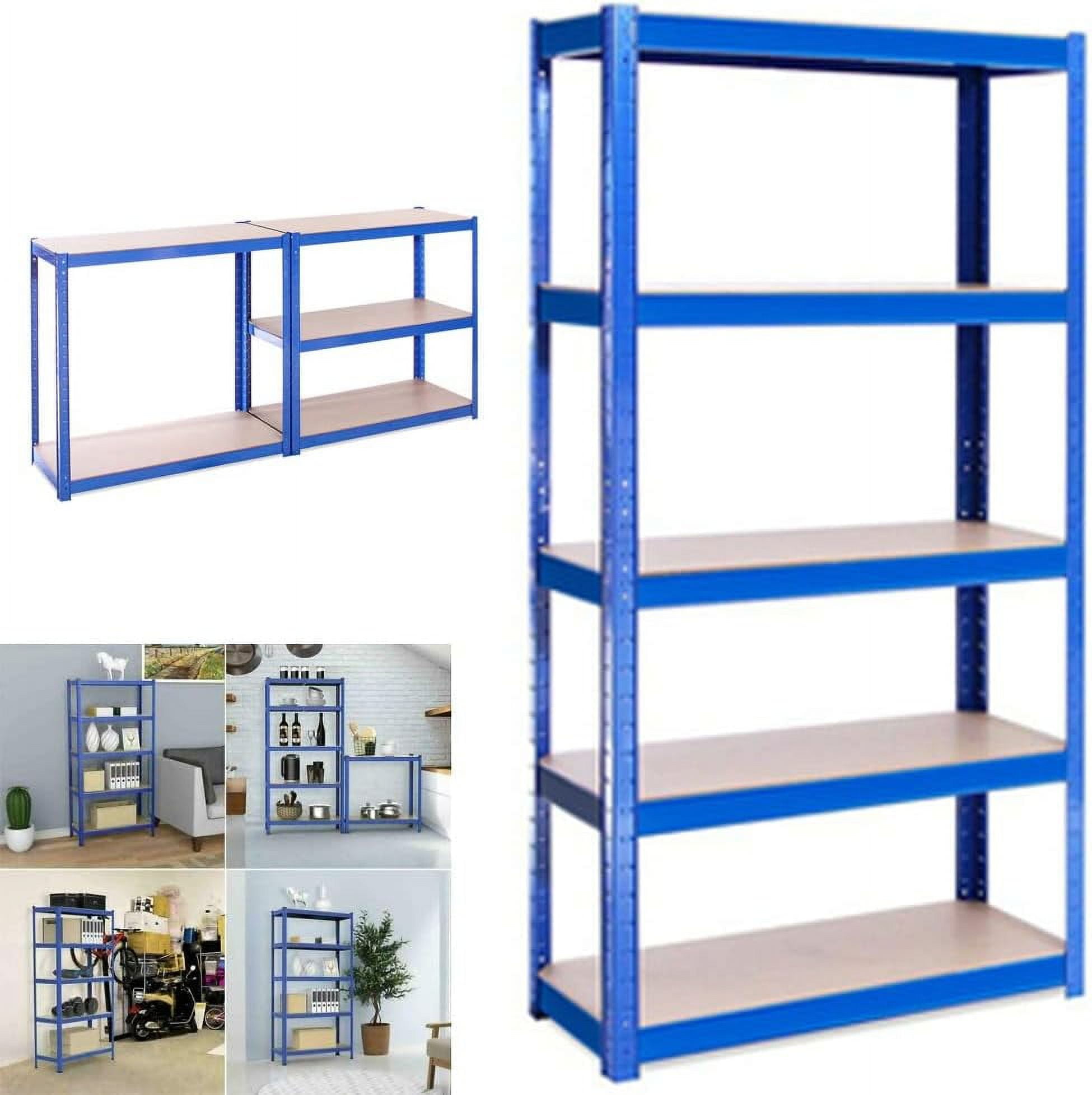 5-Tier Heavy Duty Storage Shelves for Garage, Home, Office, Workshop ...