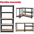 5-Tier Heavy Duty Storage Shelves, Garage Shelving Units and Storage ...