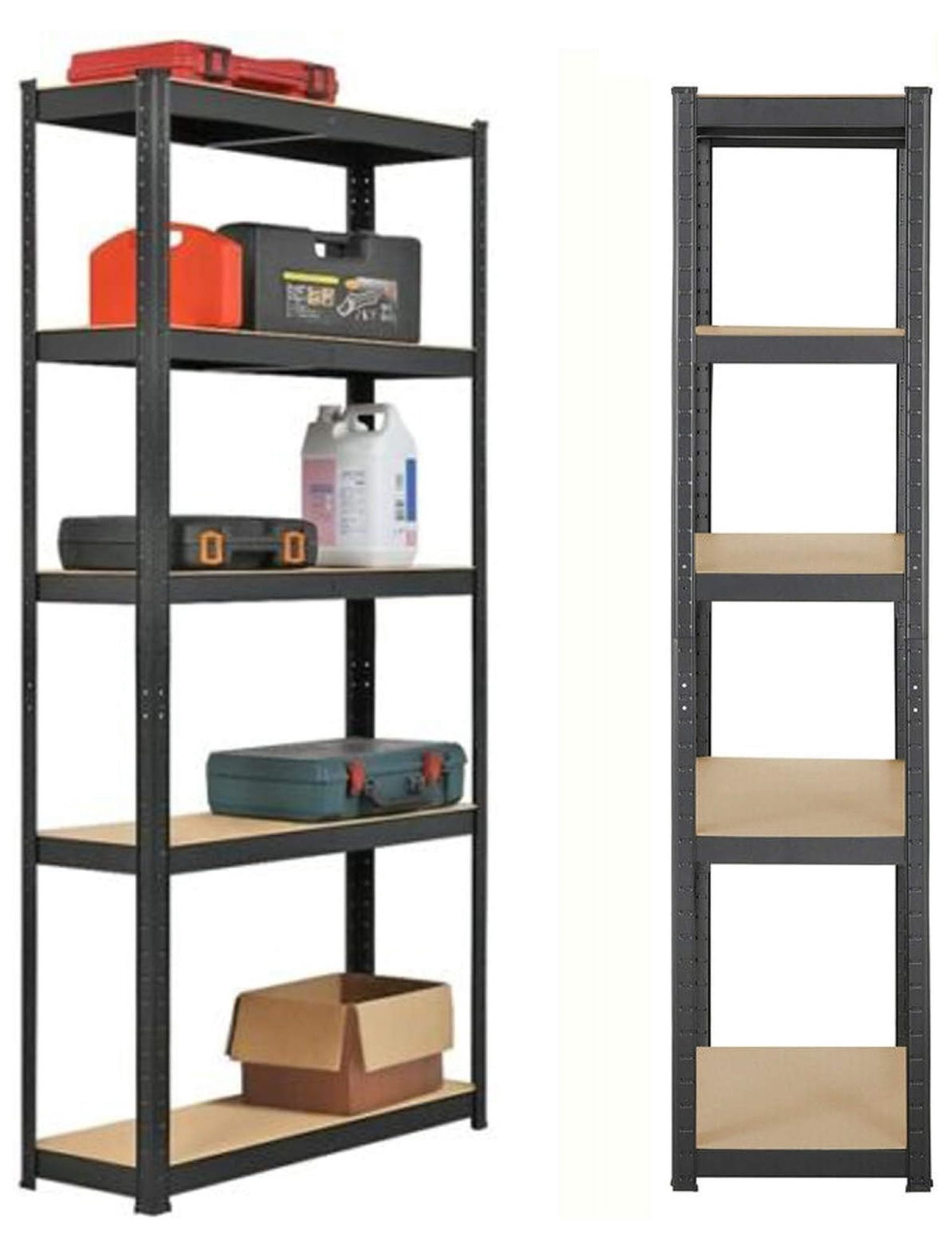 5-Tier Heavy Duty Storage Shelves, Garage Shelving Units and Storage ...