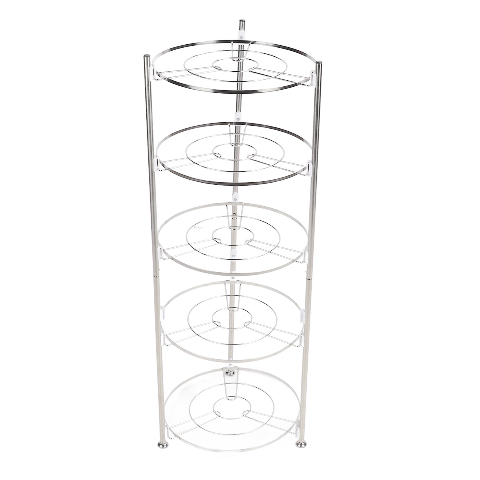 5 Tier Kitchen Pot Rack Stainless Steel Cookware Stand Storage ...