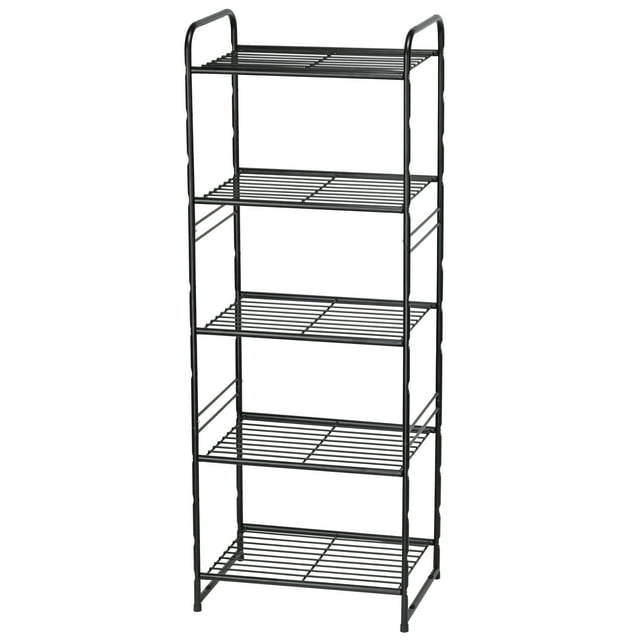 5-Tier Kitchen Storage Shelf Heavy Duty Storage Stand Adjustable Shelf ...