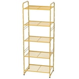 5-Tier Kitchen Storage Shelf Heavy Duty Storage Stand Adjustable Shelf ...