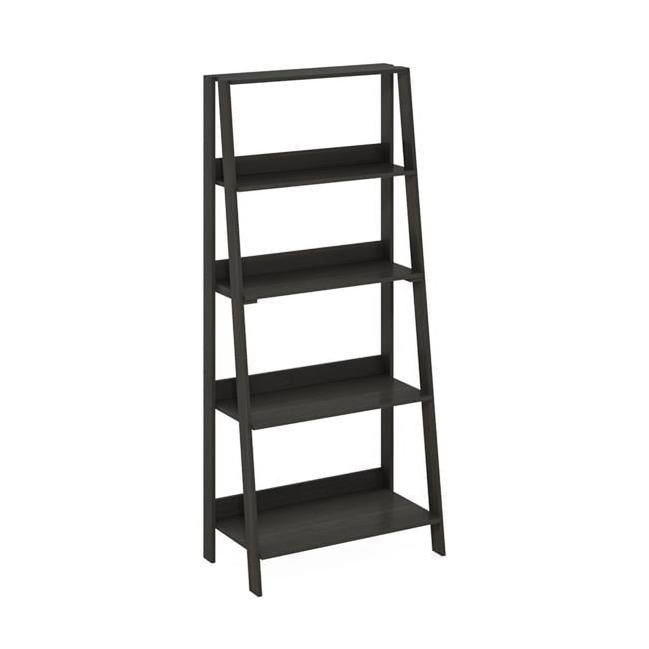 5-Tier Ladder Bookcase Display Shelf, Espresso - Walmart.com