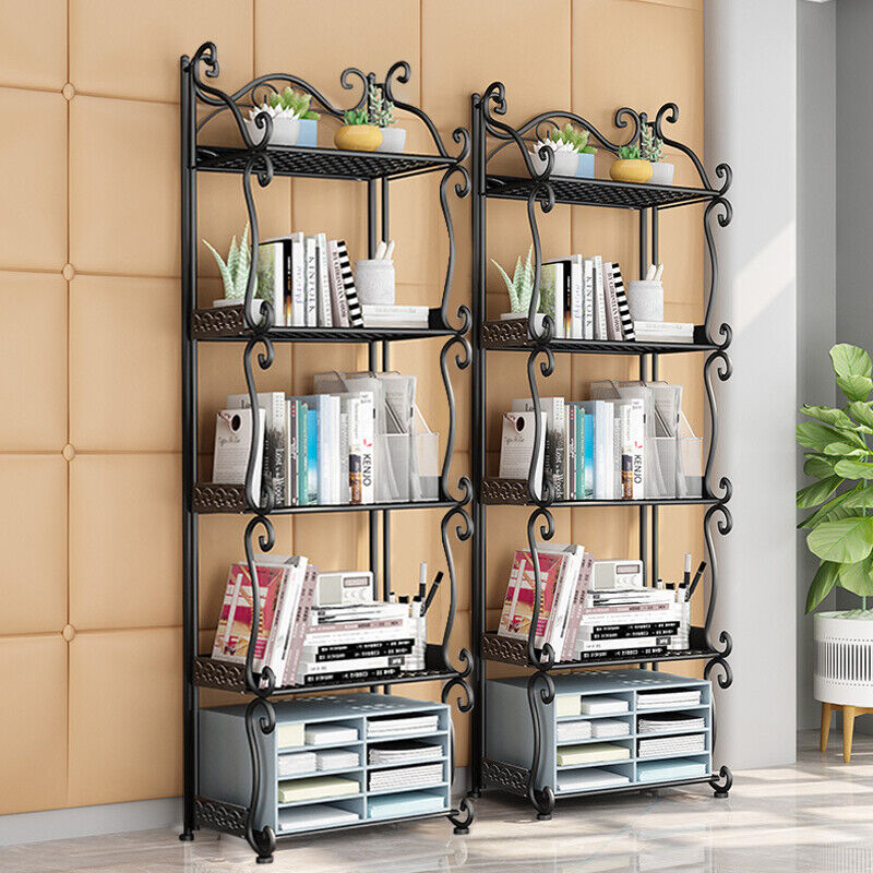 5 Tier Ladder Bookcase Storage Rack Bookshelf Plant Stand Display Shelf ...