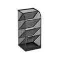 5 Tier Mesh Pen Holder, Metal Desk Organizer, Vertical Marker ...
