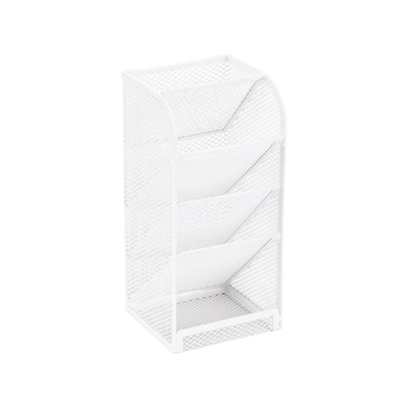 5 Tier Mesh Pen Holder, Metal Desk Organizer, Vertical Marker ...